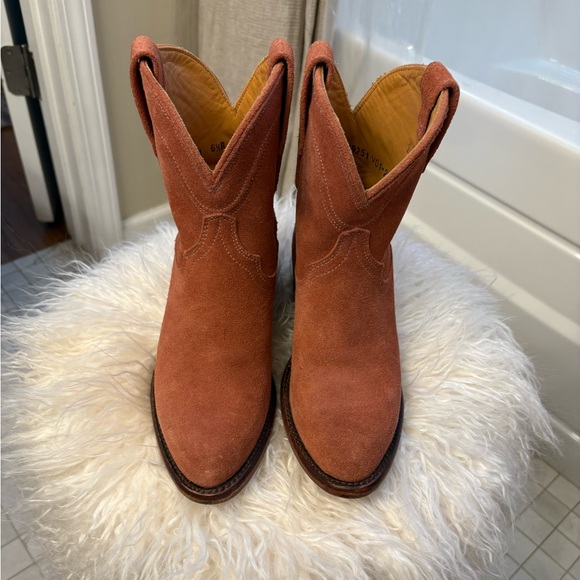 Tecovas | Shoes | Tecovas Lucy Light Pink Cowgirl Bootie | Poshmark